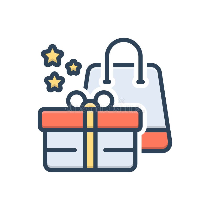 Color Illustration Icon for Freebie, Gift and Bonus Stock Vector ...