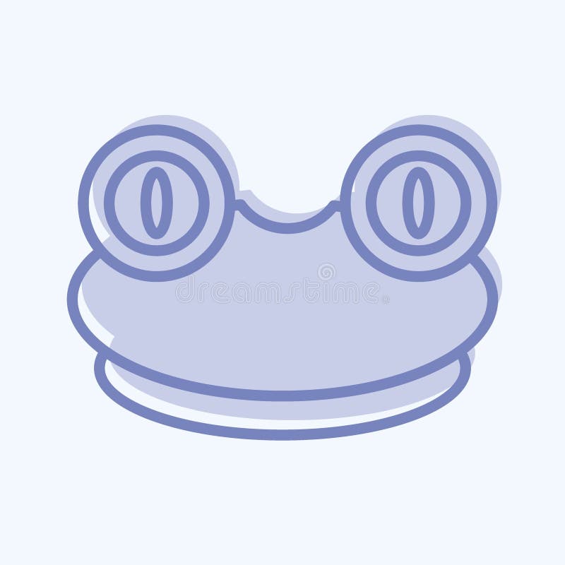 Icon Frog. Related To Animal Head Symbol. Simple Design Editable Stock ...