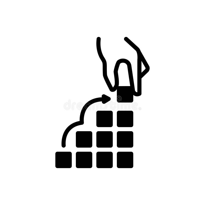 Black Solid Icon for Fundamental, Basic and Foundation Stock Vector ...