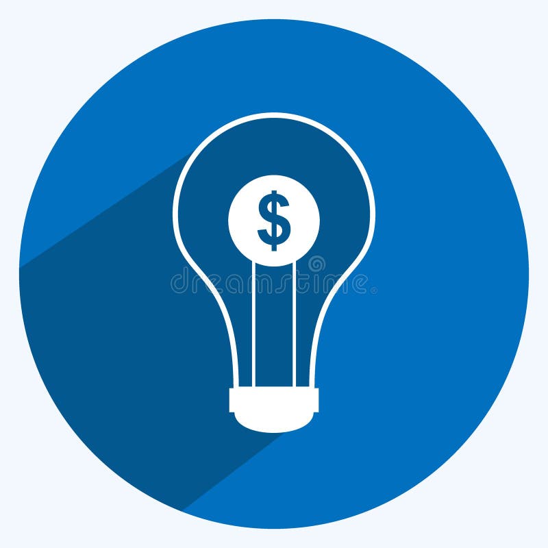 Icon Funding. Suitable for Digital Web Symbol. Long Shadow Style ...