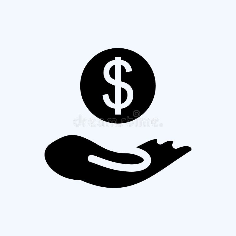 Icon Funding. Suitable for Startup Symbol. Glyph Style. Simple Design ...
