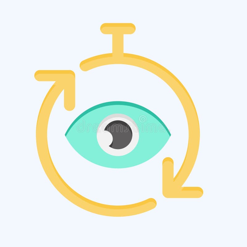 Icon Future Projection. Related To Climate Change Symbol. Flat Style ...