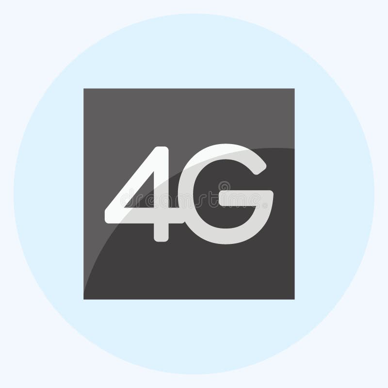 Icon 4G. Suitable for Mobile Apps Symbol. Flat Style. Simple Design ...