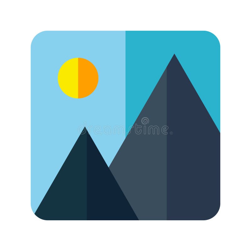 Icon Gallery in Flat Style. Vector Illustration and Editable Stroke ...
