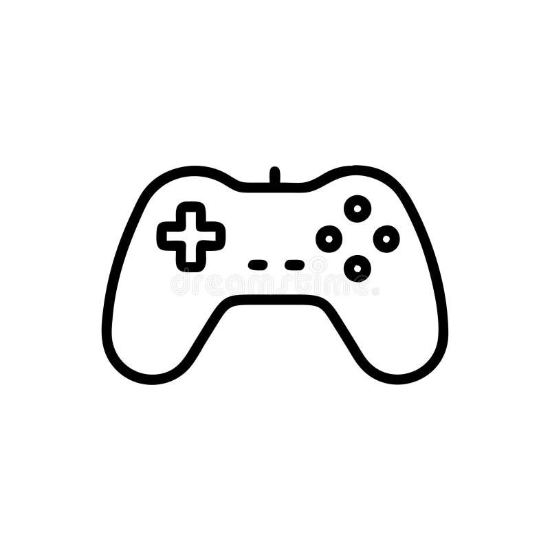 Icon of Gamepad for Console Gaming Stock Vector - Illustration of play ...