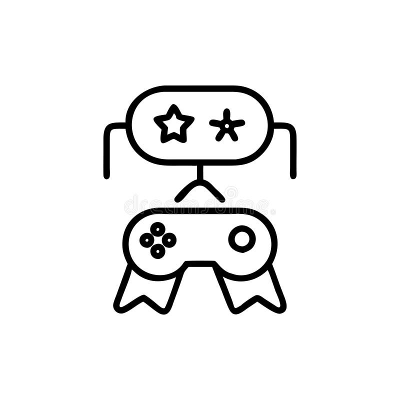 Icon of Gaming Achievement for Recognition Stock Vector - Illustration ...