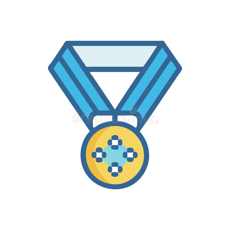 Icon of Gaming Medal for Recognition Stock Illustration - Illustration of recognition, vector ...