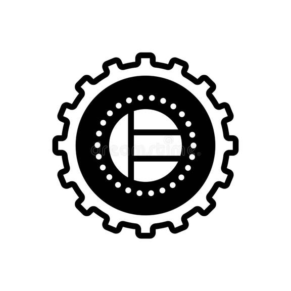Black Solid Icon for Gcc, Manage and Cogwheel Stock Vector ...