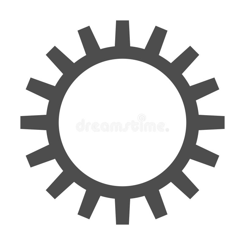 Icon Gear Line Art Style Vector Using for Your Presentation, Website ...