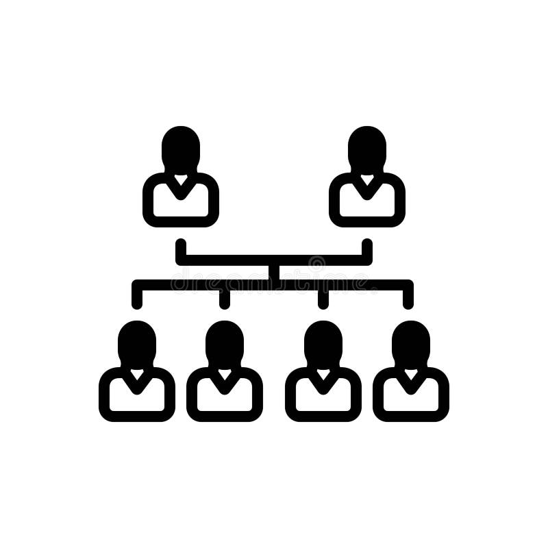 Black Solid Icon for Genealogy, Pedigree and Genetics Stock Vector ...