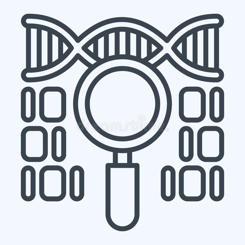 Icon Genetic Code. Related To Biochemistry Symbol. Line Style. Simple ...