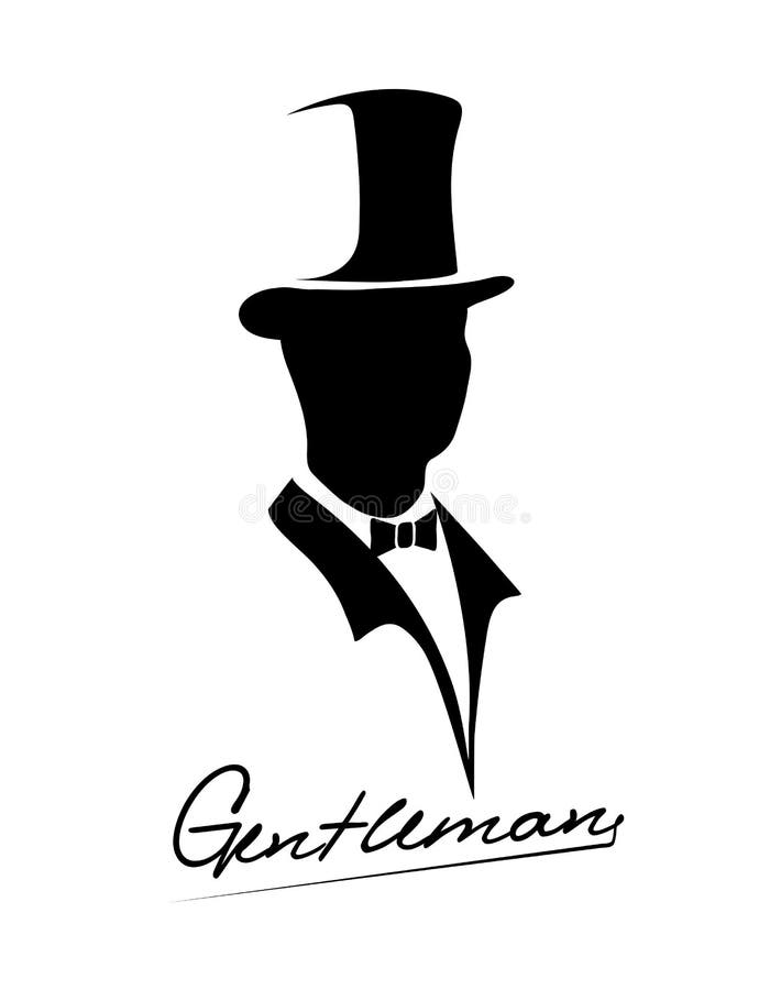 Icon of the gentleman stock vector. Illustration of victorian - 49351413