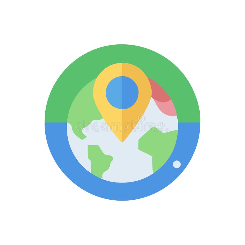 Icon for Geographic Information Systems Stock Image - Illustration of ...