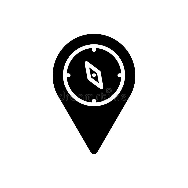 Black Solid Icon for Geographical Location Internet, Localization and ...