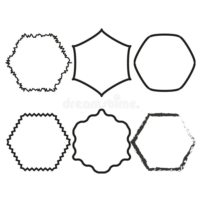 Icon Geometry Shapes. Simple Outline Badges. Creative Vector Elements ...