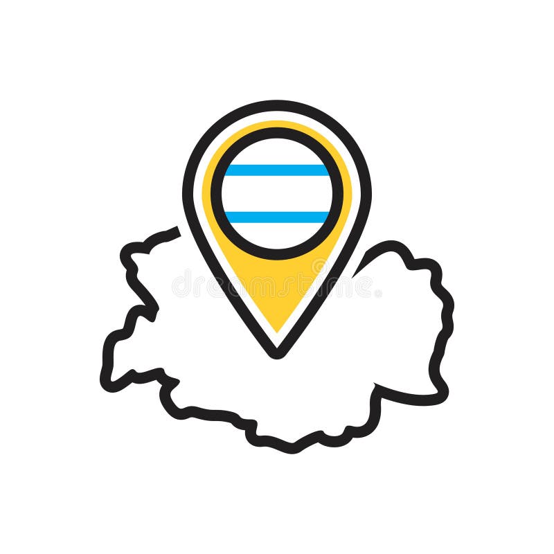 Multi Color Icon for German, Country and Pointer Stock Illustration ...