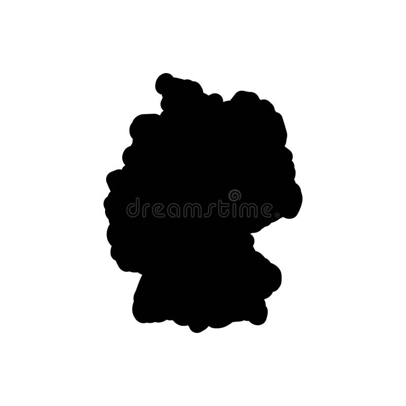 Black Solid Icon for Germany, Map and Border Stock Vector ...