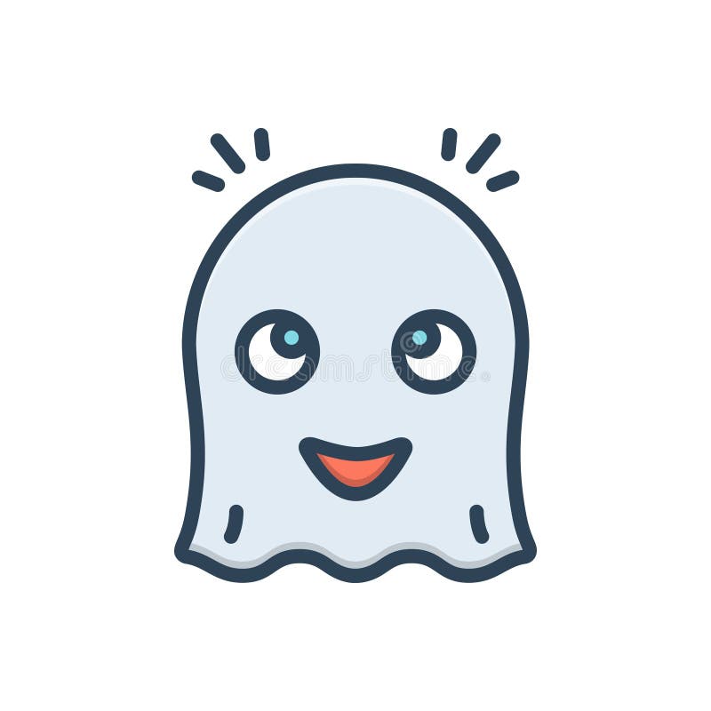 Color Illustration Icon for Ghost, Phantom and Spirit Stock ...