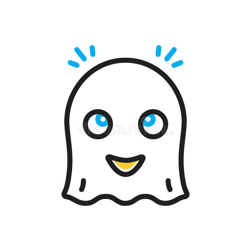 Multi Color Icon for Ghost, Phantom and Spook Stock Illustration ...