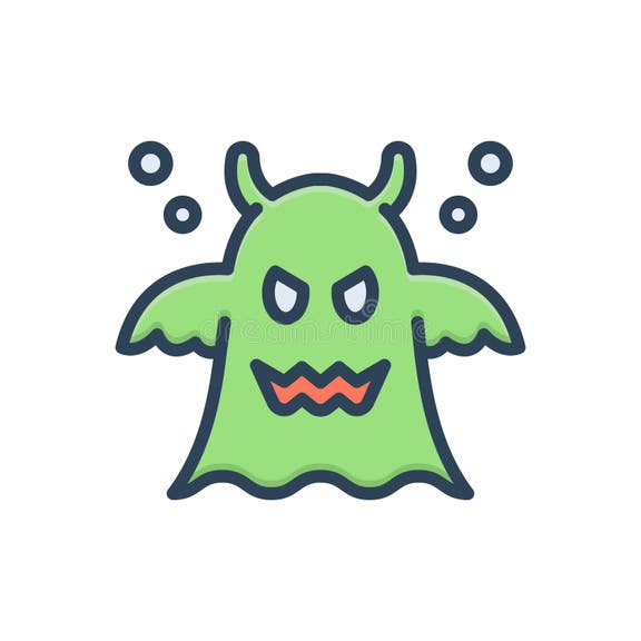 Color Illustration Icon for Ghost, Specter and Past Stock Vector ...