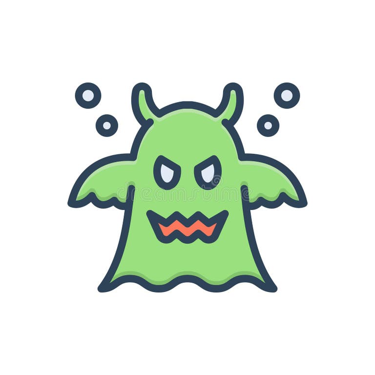 Color Illustration Icon for Ghost, Specter and Past Stock Vector ...