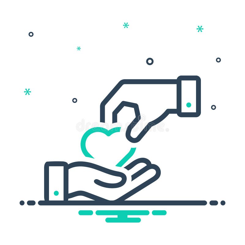 Give And Take Gold Scale Balance Sharing Generous Cooperation Stock ...