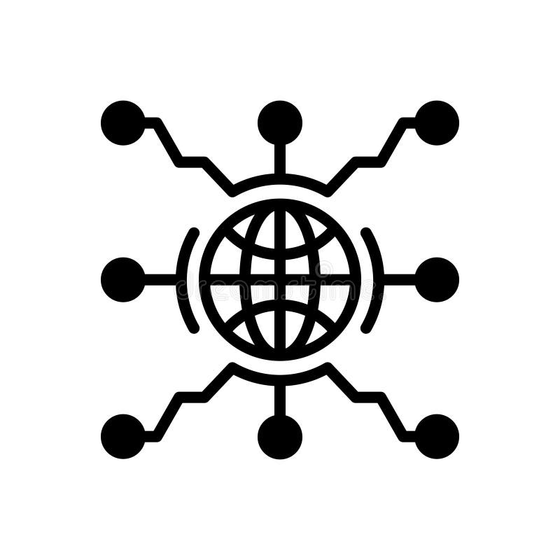 Networking Solid Icons Pack Stock Vector - Illustration of network ...