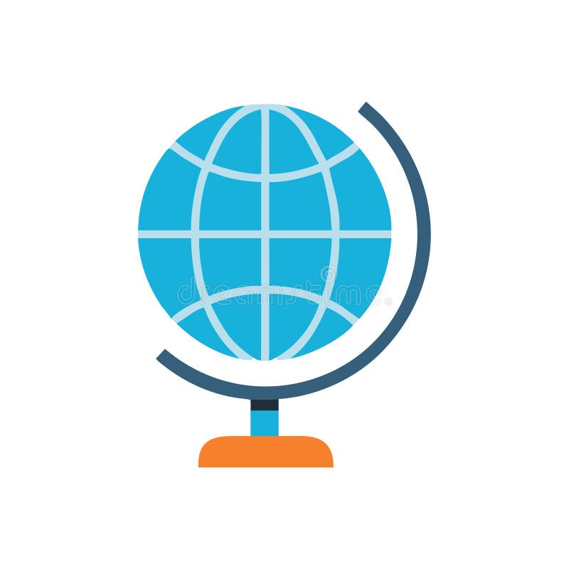 Icon for Globe Supports stock vector. Illustration of education - 351936568