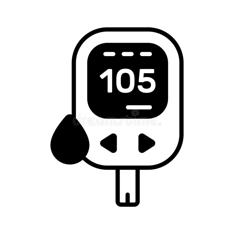 An Icon of Glucometer in Editable Style Up for Premium Use Stock Vector ...