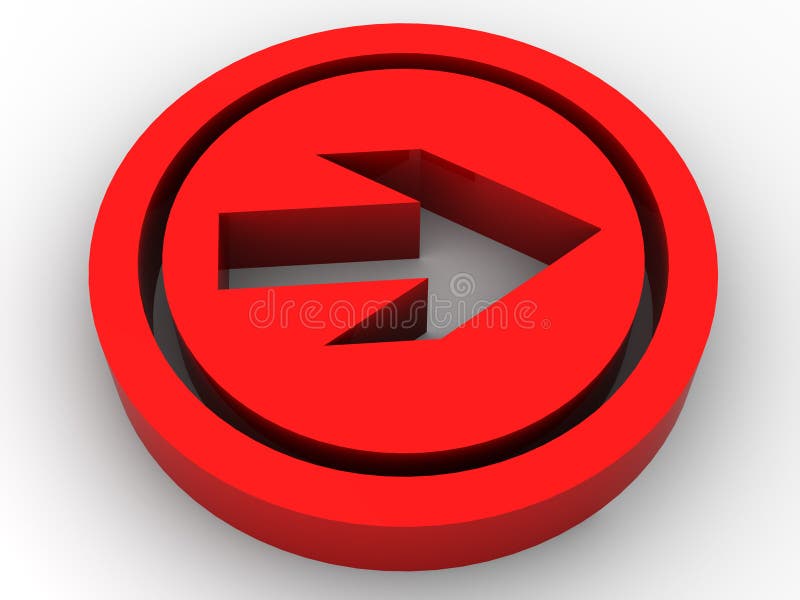 Icon Go stock illustration. Illustration of button, cycle - 5720586