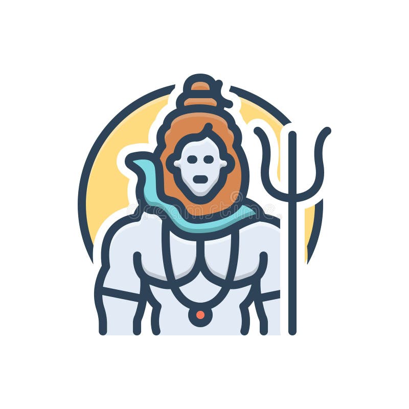 Color Illustration Icon for God, Deity and Worship Stock Illustration ...