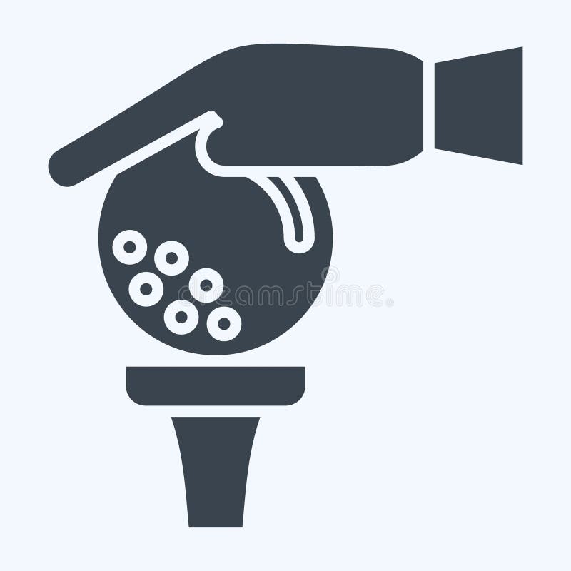 Icon Golf. Related To Golf Symbol. Glyph Style. Simple Design Editable ...