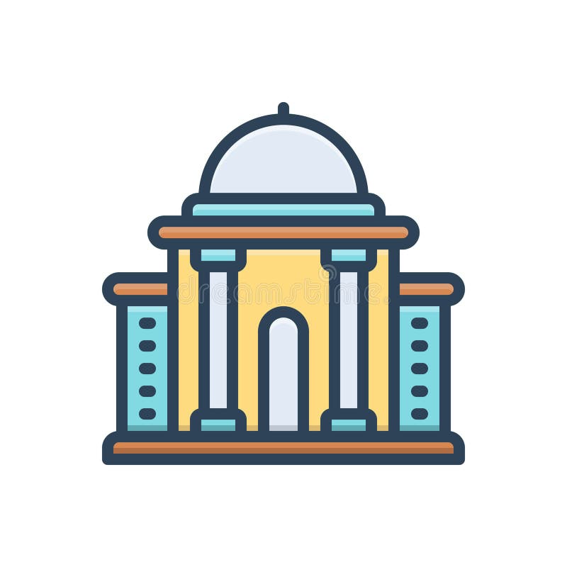 Color Illustration Icon for Government, Authority and Legal Stock ...