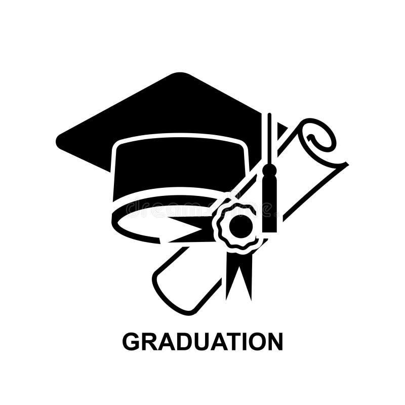 Congratulations To the Graduate.Square Academic Hat Stock Vector ...