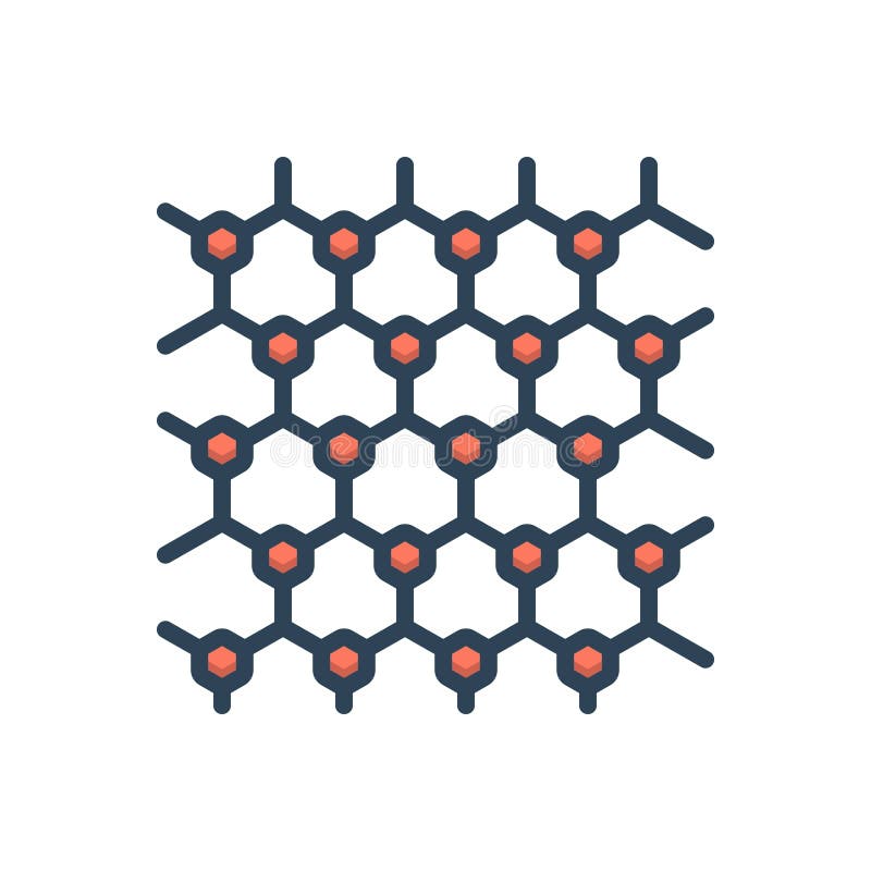 Color Illustration Icon for Graphene, Atomic and Scale Stock ...