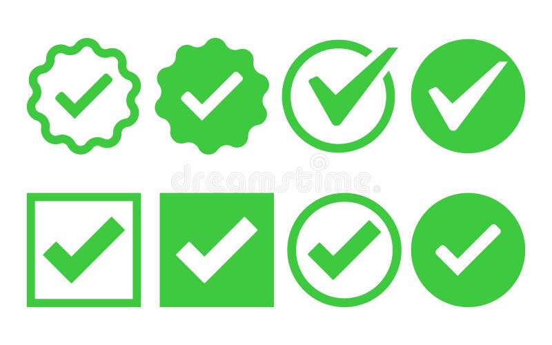 Green check box stock vector. Illustration of questionnaire - 16870861