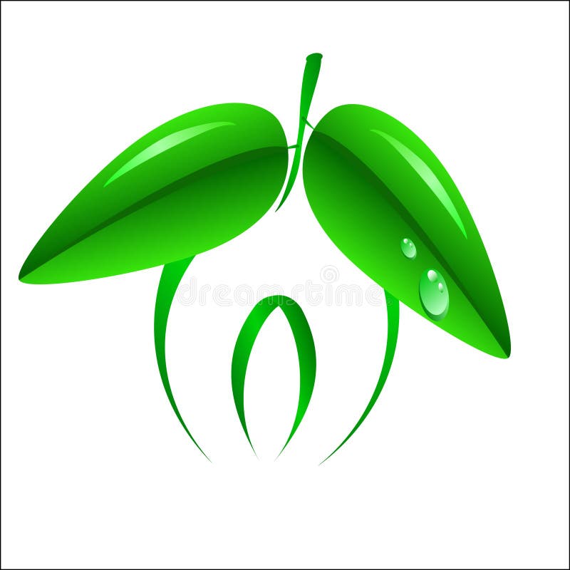 Icon of a Green House, Insurance, Ecology Stock Vector - Illustration ...