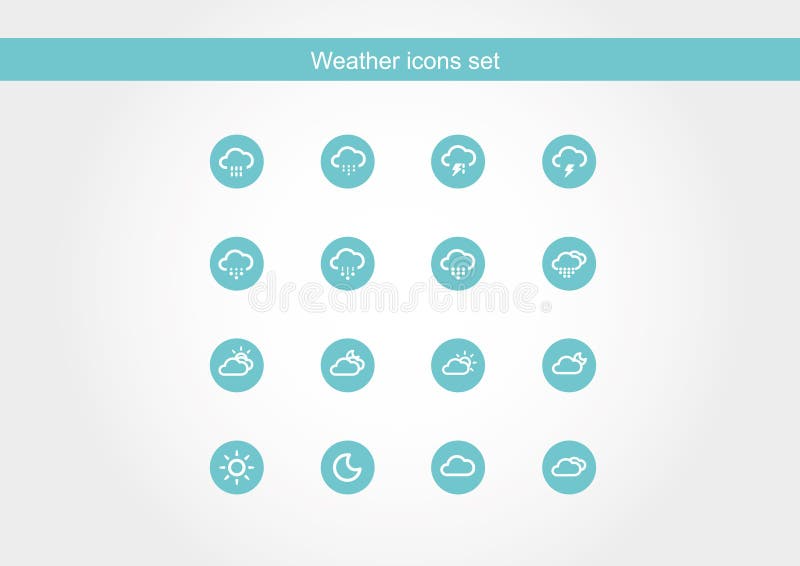 Icon, Green Icon, Icon Weather, Vector of Icon Weather Stock Vector ...
