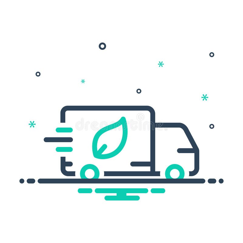 Green Logistics and Supply Chain Vector Illustration. Stock Vector ...