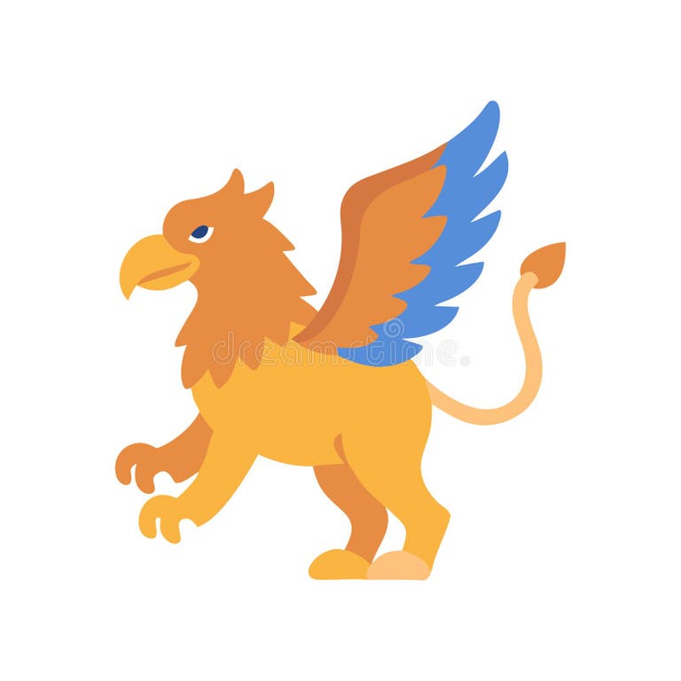 Icon of Griffin for Mythical Arts Stock Vector - Illustration of ...