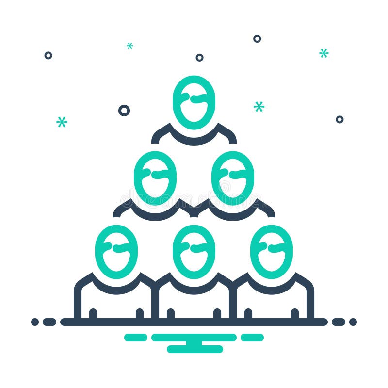 Mix Icon for Group, Conglomeration and Crowd Stock Vector ...