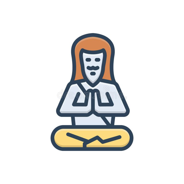 Color Illustration Icon for Guru, Master and Godfather Stock Vector ...