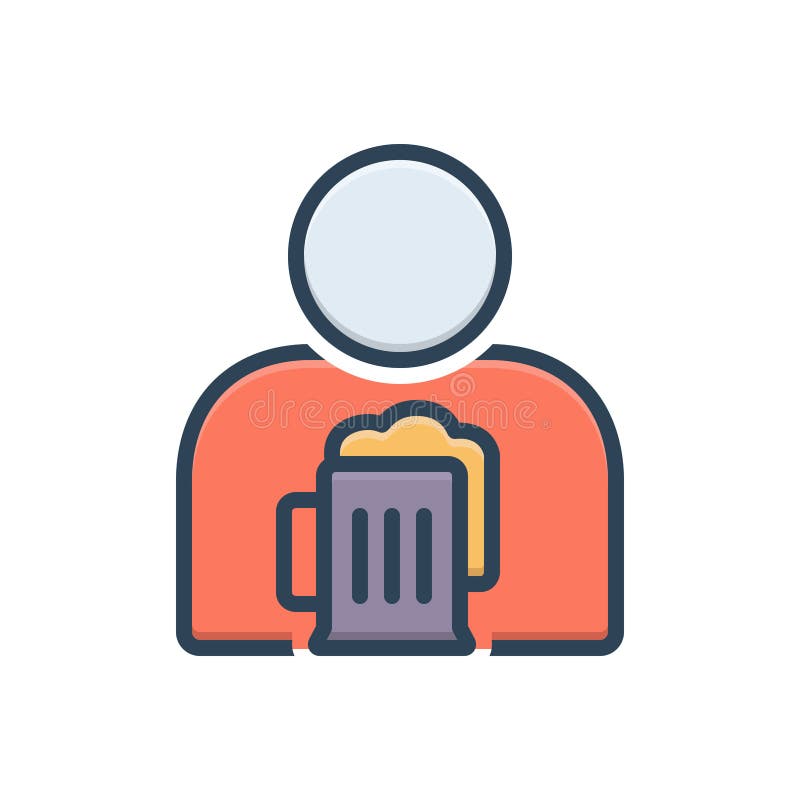 Color Illustration Icon for Habit, Knack and Custom Stock Illustration ...