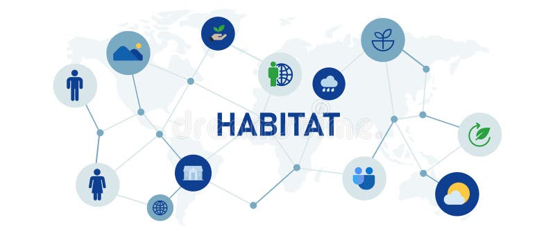 Icon Habitat Environment House for Wildlife Terrestrial Biodiversity ...