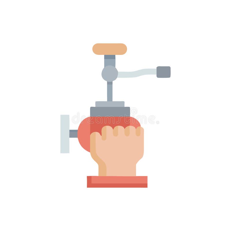 Icon of Hand Crank Generator for Outdoor Activities Stock Illustration ...