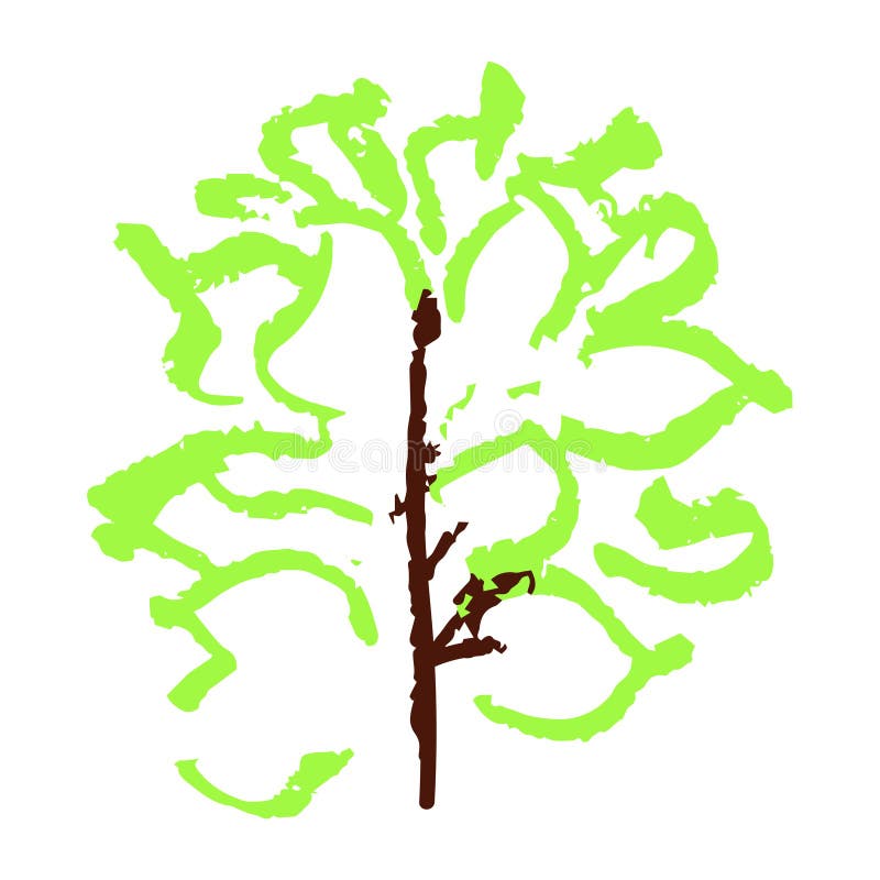 Icon in Hand Draw Style. Drawing with Wax Crayons, Children S ...