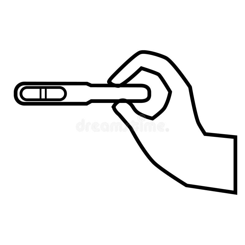 Holding Positive Pregnancy Test Stock Illustrations – 444 Holding ...
