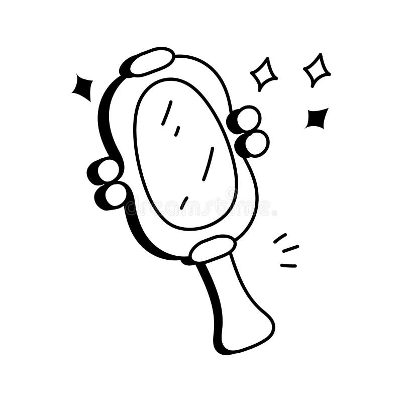 Icon of a Hand Mirror, Perfect for Beauty and Salon Tools Stock Vector ...