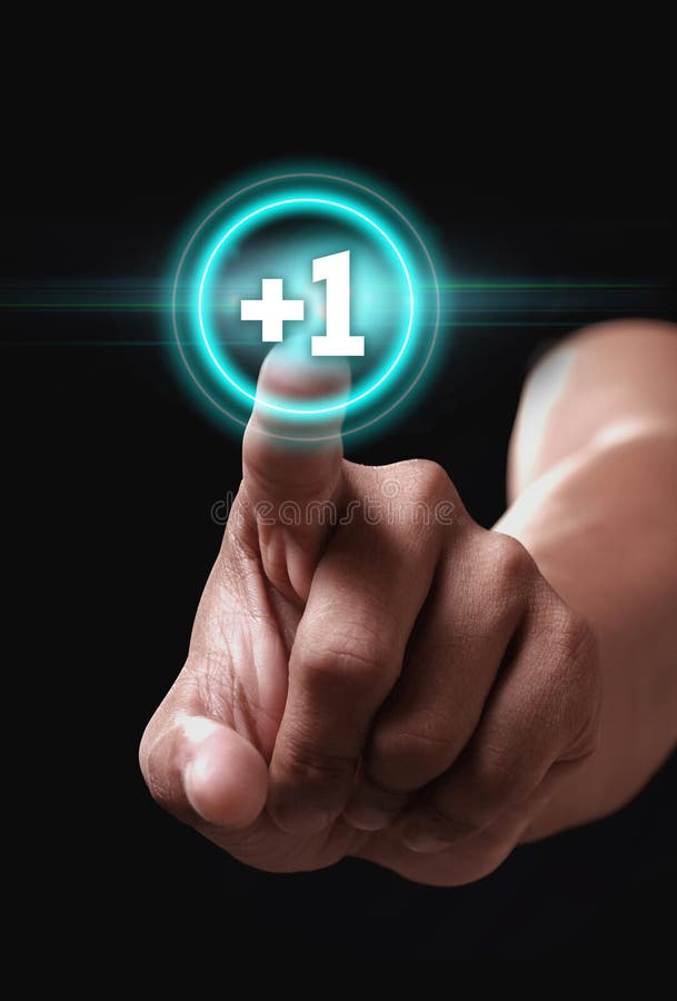 +1 icon stock photo. Image of sign, networking, communication - 44366270