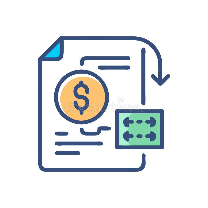 Icon for Handling Expense Reimbursements Stock Vector - Illustration of ...